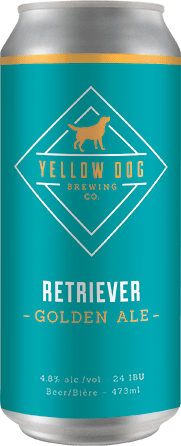 Yellow Dog Brewing Retriever Golden Ale 4 x 473 ml – VictoriaBCWineDelivery
